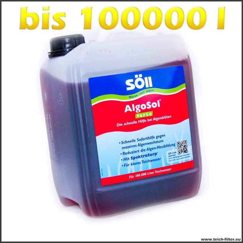 5 l Söll Algosol forte für 100000 l | Teichfilter